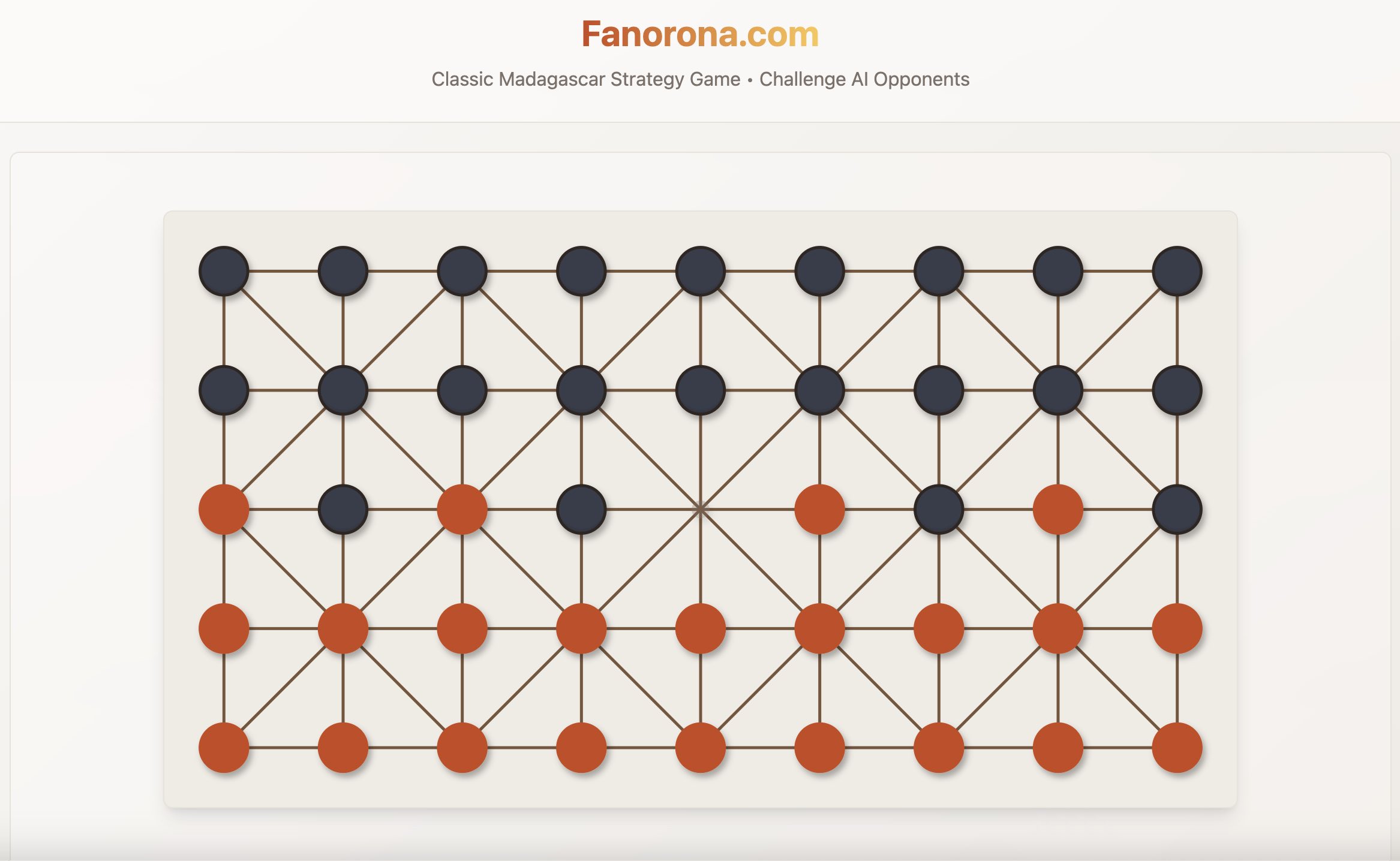 Fanorona.com - 马达加斯加传统策略游戏